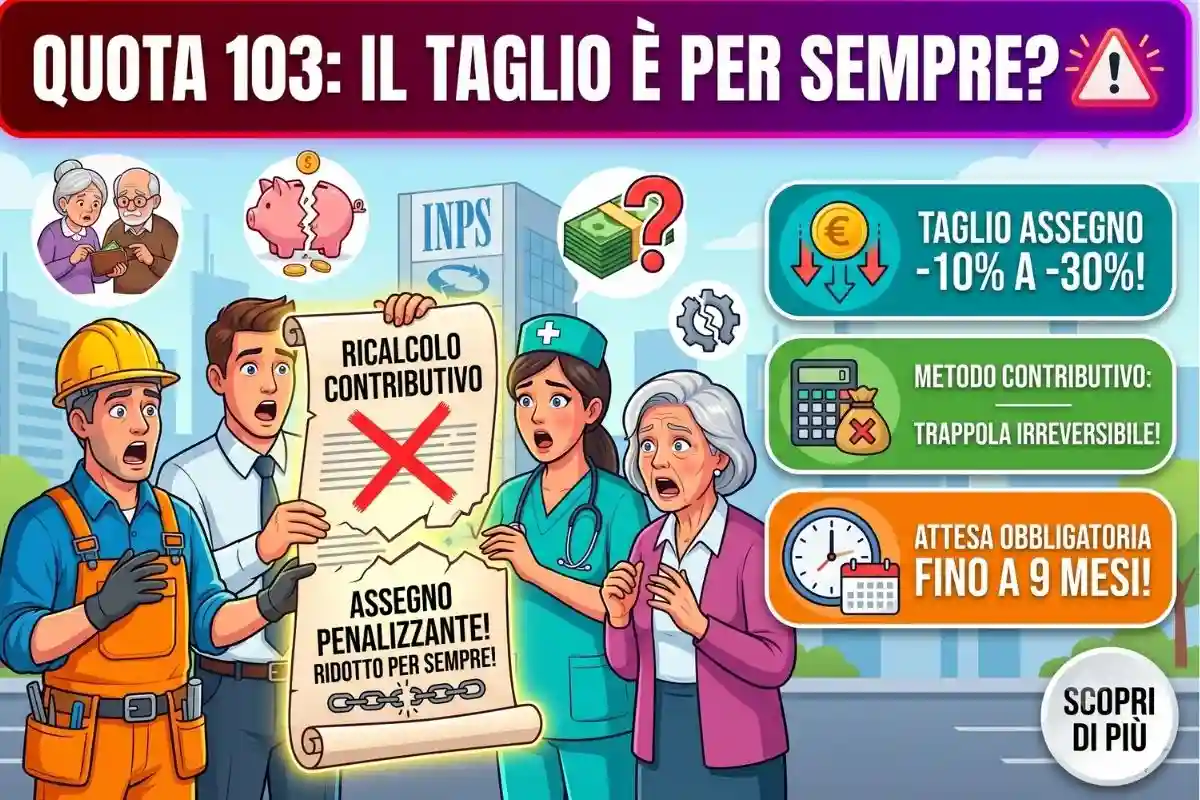 Quota 103 requisiti età e contributi 2026: il calcolo penalizzante che ...